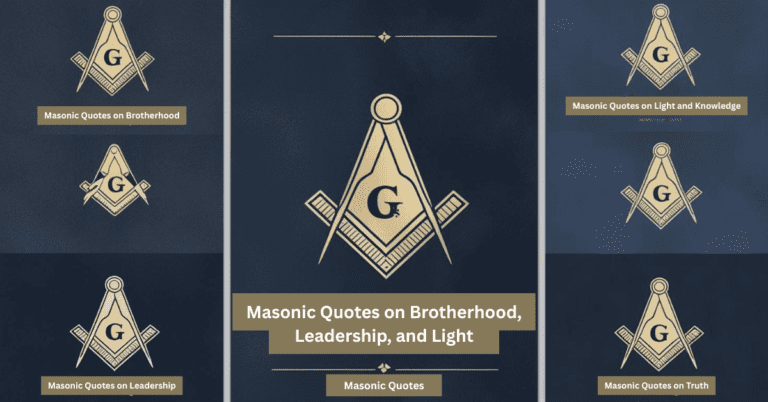 57+ Masonic Quotes On Brotherhood, Leadership, And Light